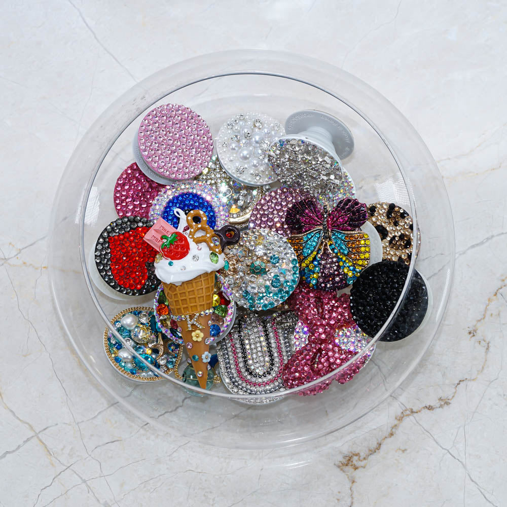 Handmade Bling Crystallized PopSockets Popgrip — LuxAddiction.com
